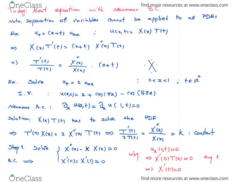 Solution Of Heat Equation By Fourier Series - Tessshebaylo