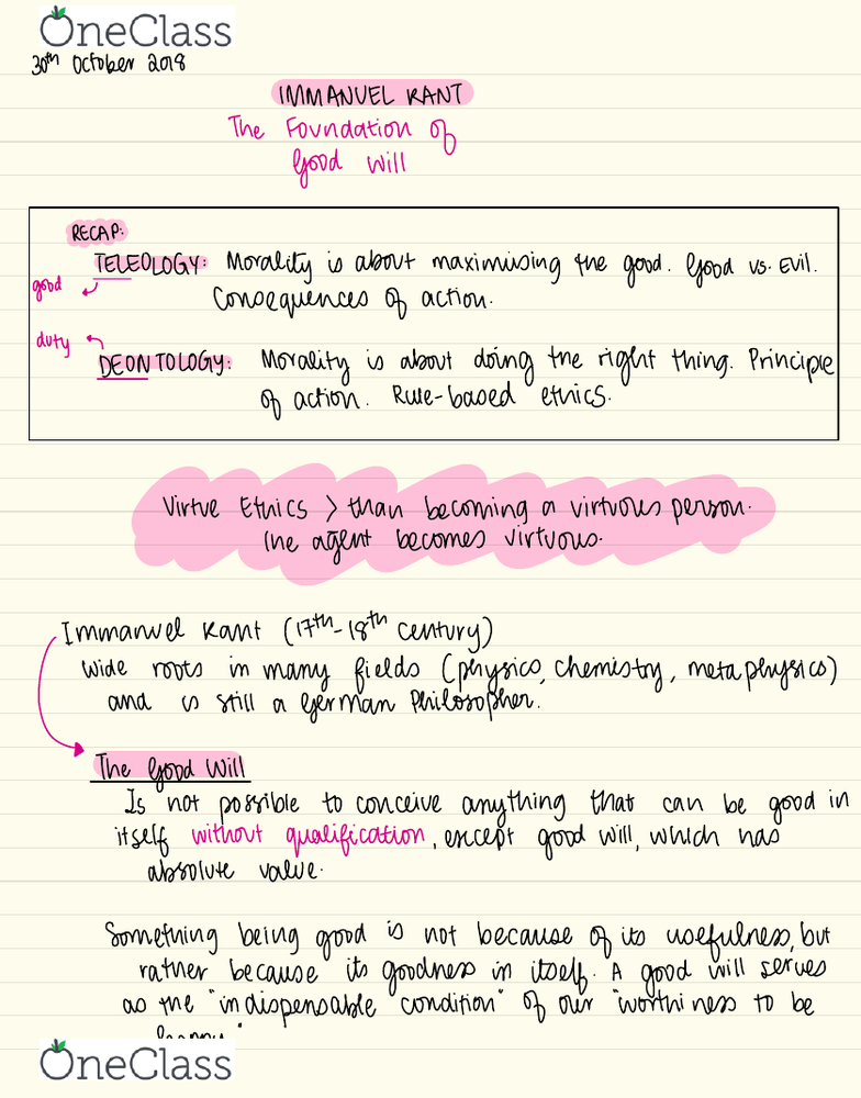 😍 Immanuel kant good will. Quote by Immanuel Kant: “A good will is good ...